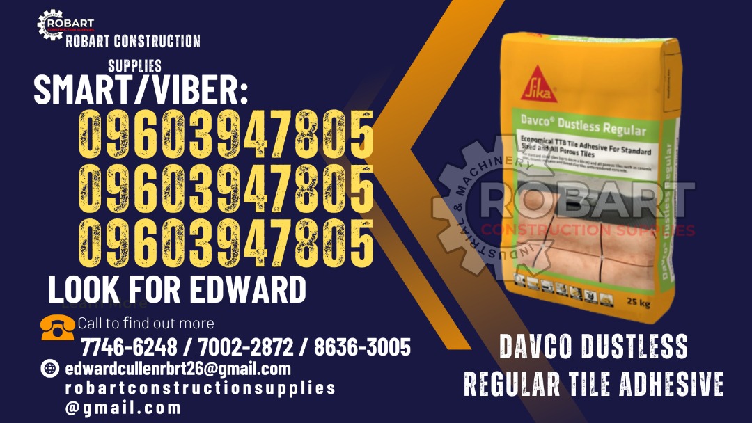 Davco Dustless Regular Tile Adhesive, Commercial & Industrial ...