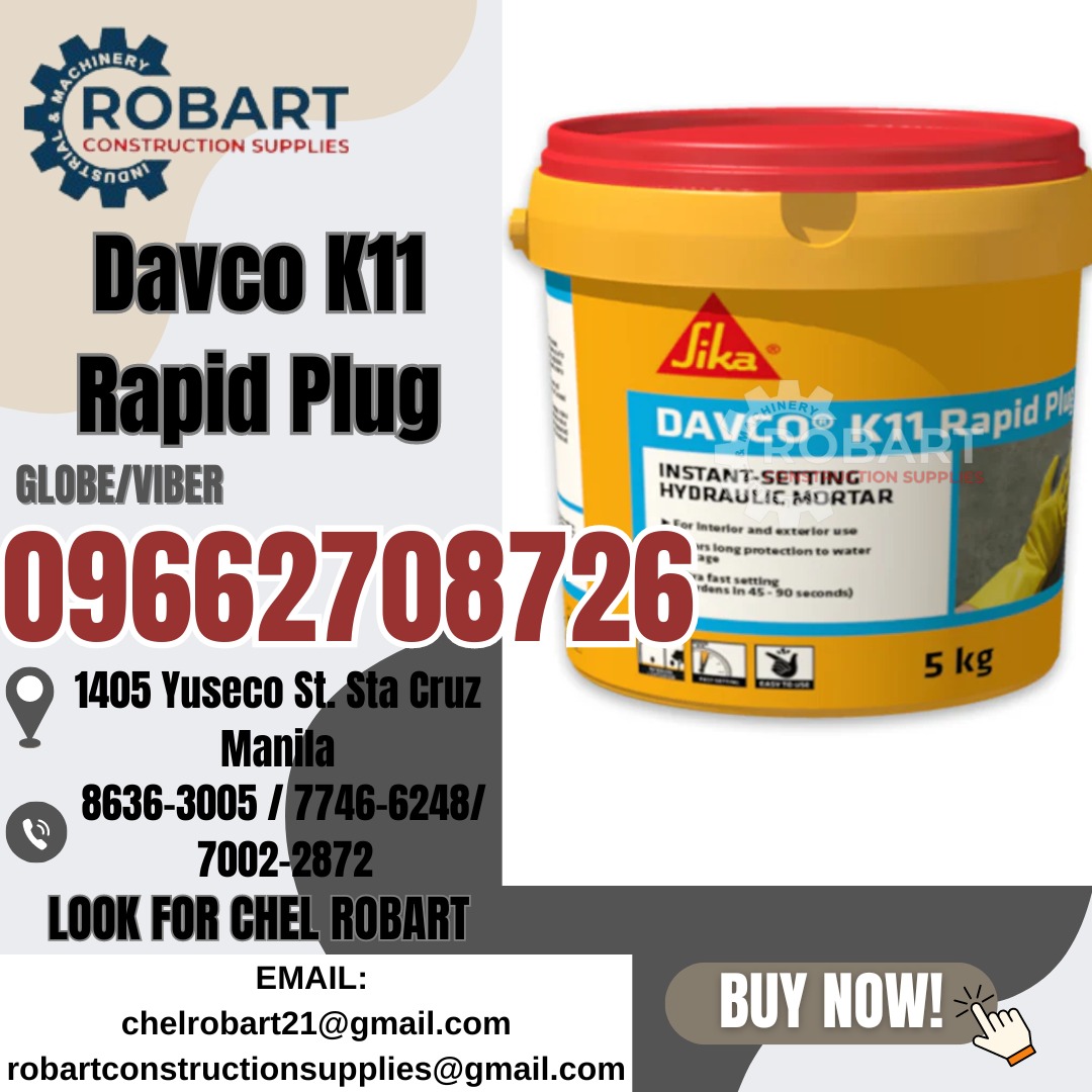 DAVCO K11 RAPID PLUG, Commercial & Industrial, Construction Tools ...