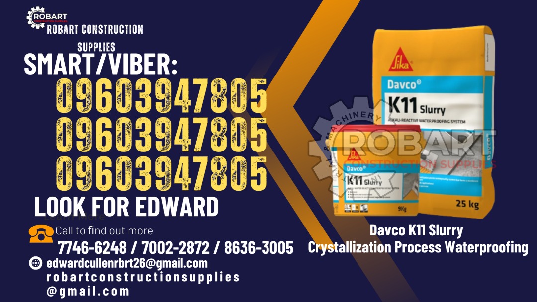 Davco K11 Slurry - Crystallization Process Waterproofing, Commercial ...