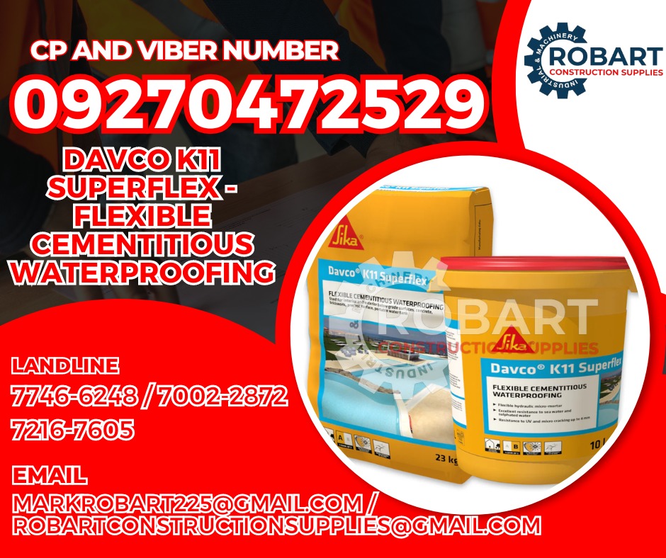 Davco K11 SuperFlex - Flexible Cementitious Waterproofing, Commercial ...