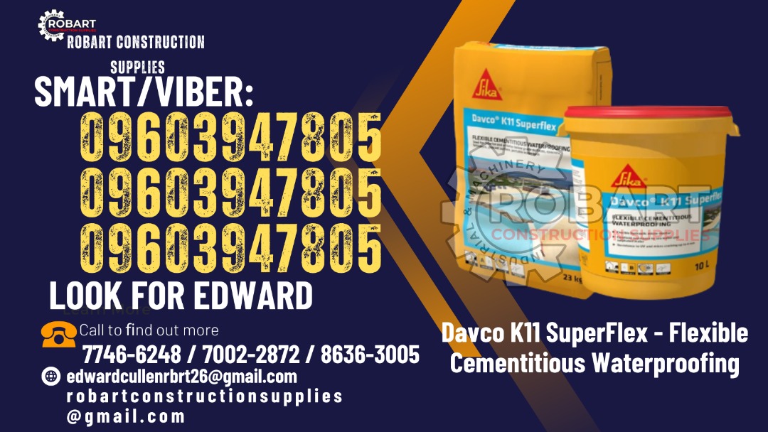 Davco K11 SuperFlex Flexible Cementitious Waterproofing, Commercial & Industrial, Construction ...