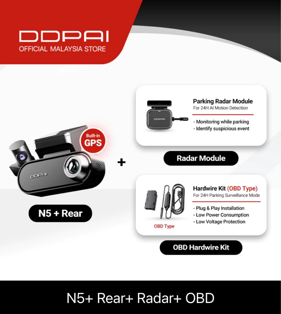 DDPAI Dashcam with Memory card, Auto Accessories on Carousell