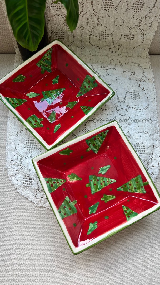 Deep Square Dish Plate Medium 16.5 cm x 16.5 cm Spanish Handmade ...