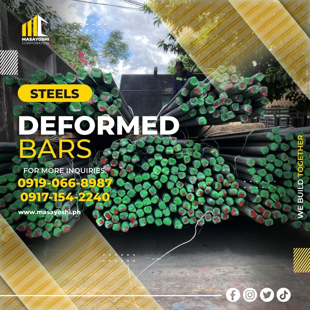 Deformed Bar 8mm x 6m | Reinforcement Bar | Steel Bars | Rebar | RSB ...