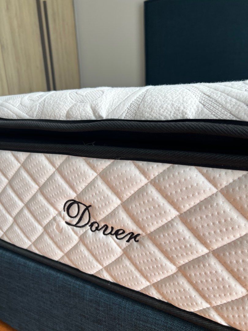 DORMA Dover Queen Size Mattress with Bed Frame, Furniture & Home Living ...