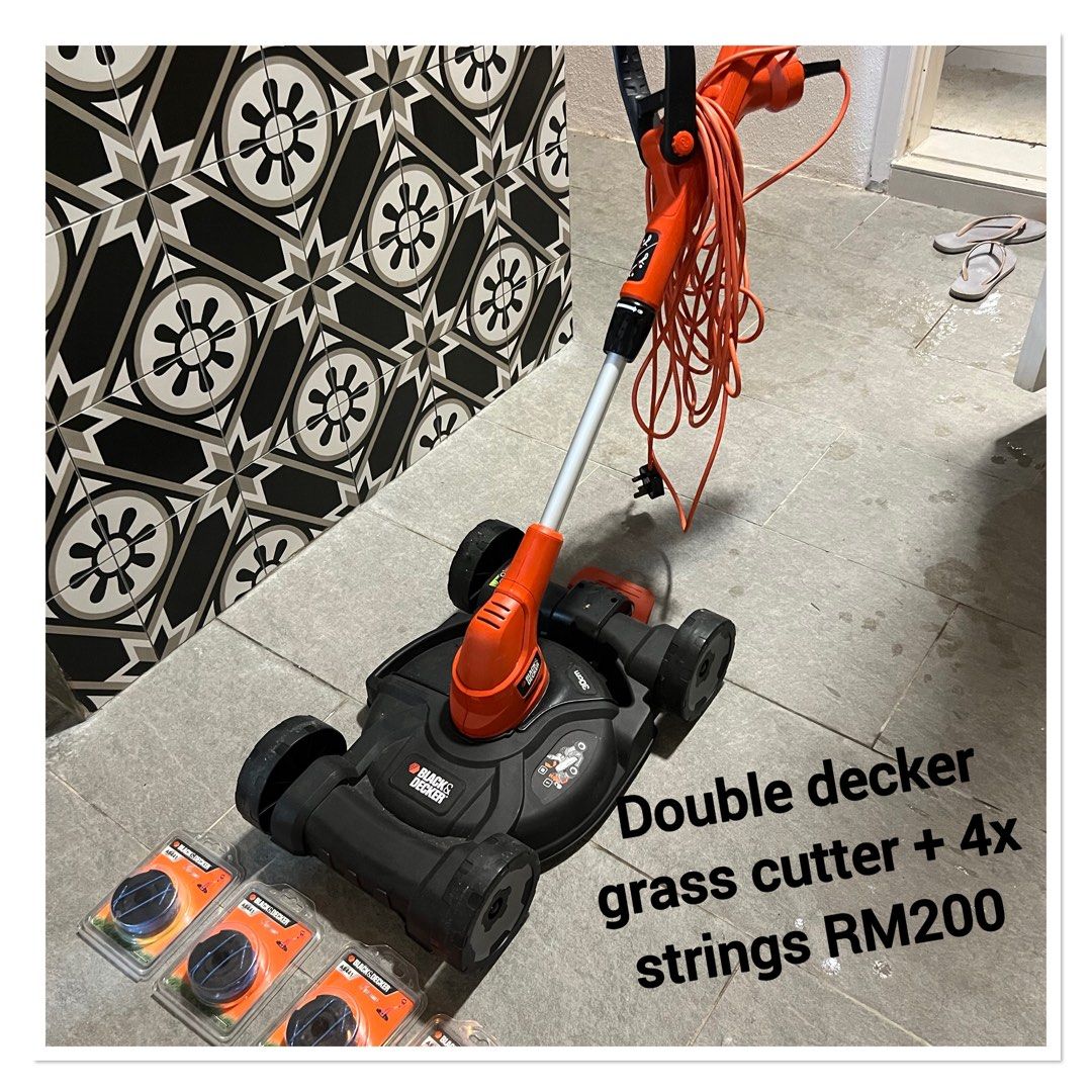 Double decker grass trimmer wired, Furniture & Home Living, Gardening ...