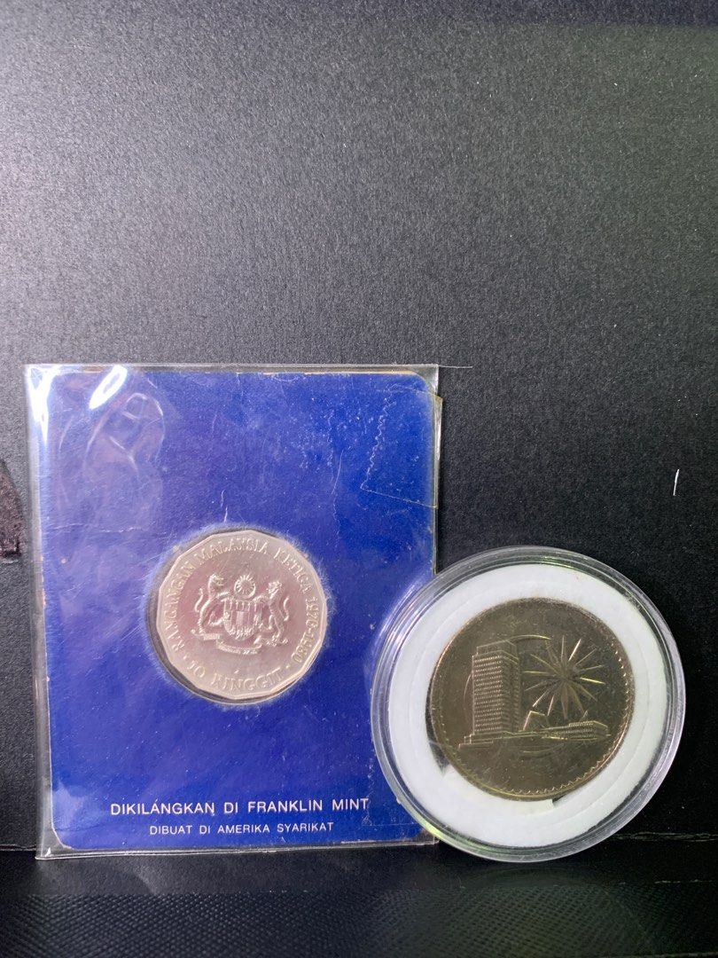 Duit Syiling Perak Sepuluh + Syiling Rm1 1982, Hobbies & Toys ...