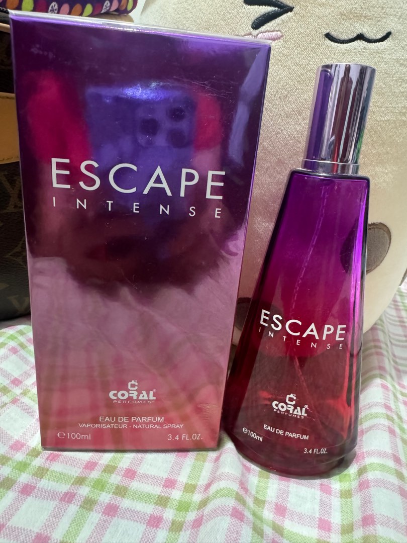 Escape Intense, Eau de Parfum by Coral 100 ml (3.4 fl. oz), Beauty ...