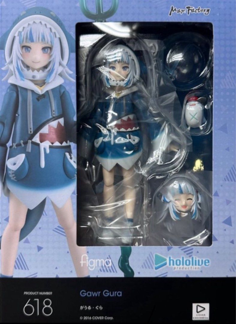 Figma 618 hololive gura, 興趣及遊戲, 玩具 & 遊戲類 - Carousell