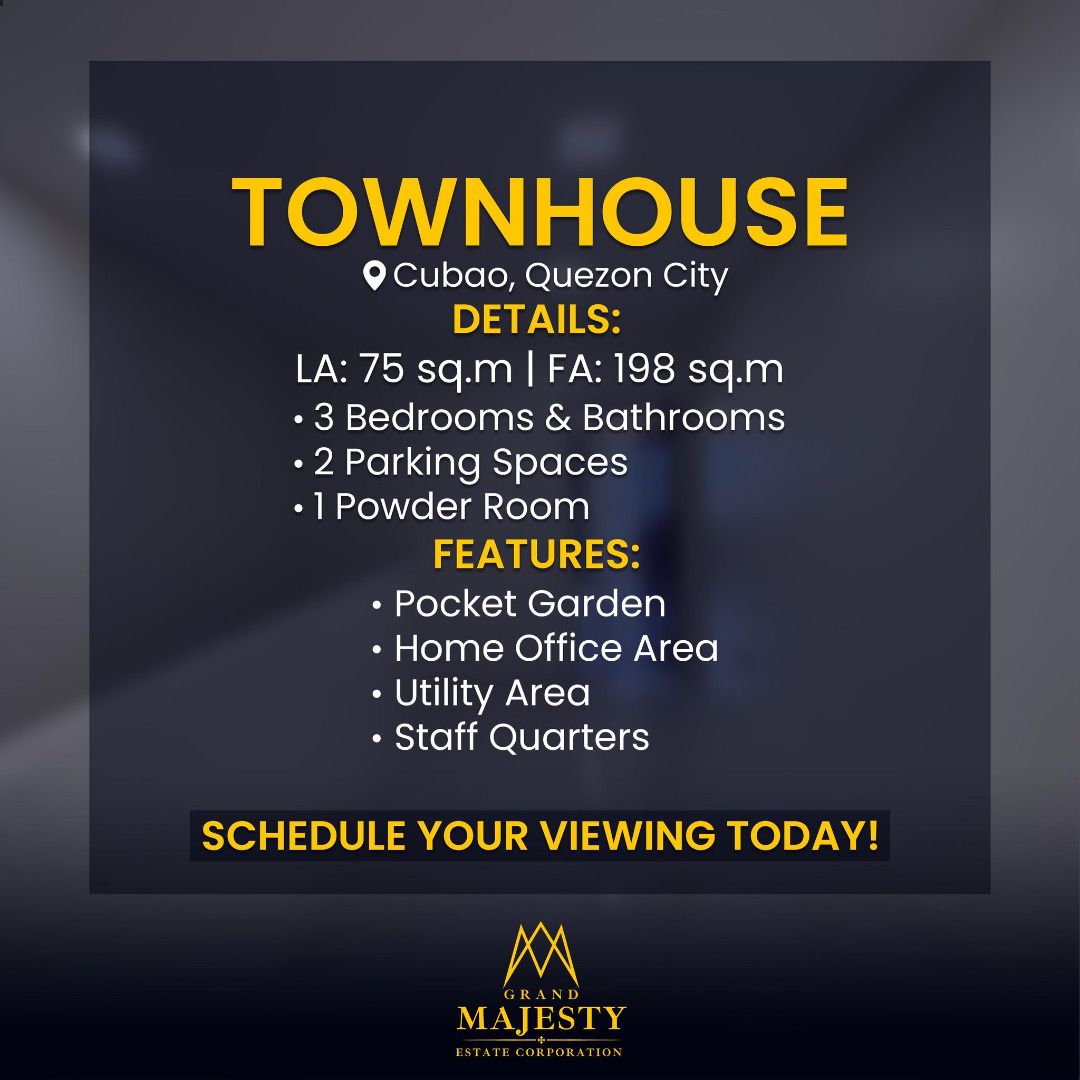 For Sale Brand New Townhouse near Col Bonny Serrano Ave Cubao Quezon ...