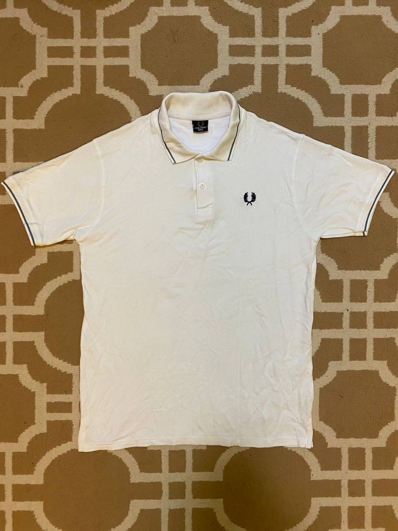 Fred Perry White Shirt, Men's Fashion, Tops & Sets, Tshirts & Polo ...