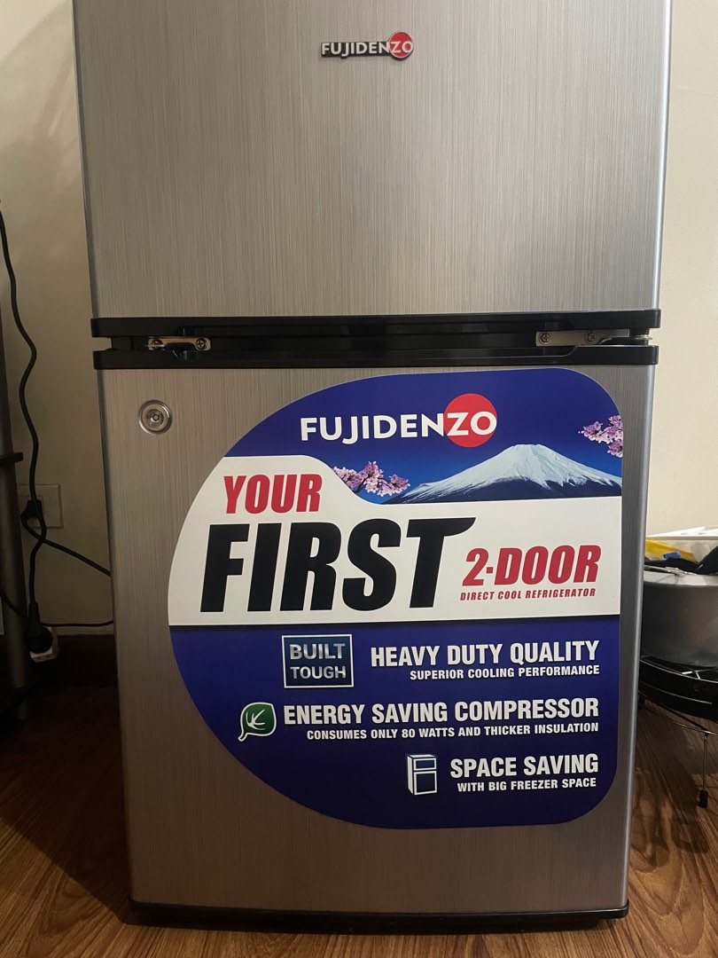 Fujidenzo Mini Refrigerator RBT-35SL, TV & Home Appliances, Kitchen ...