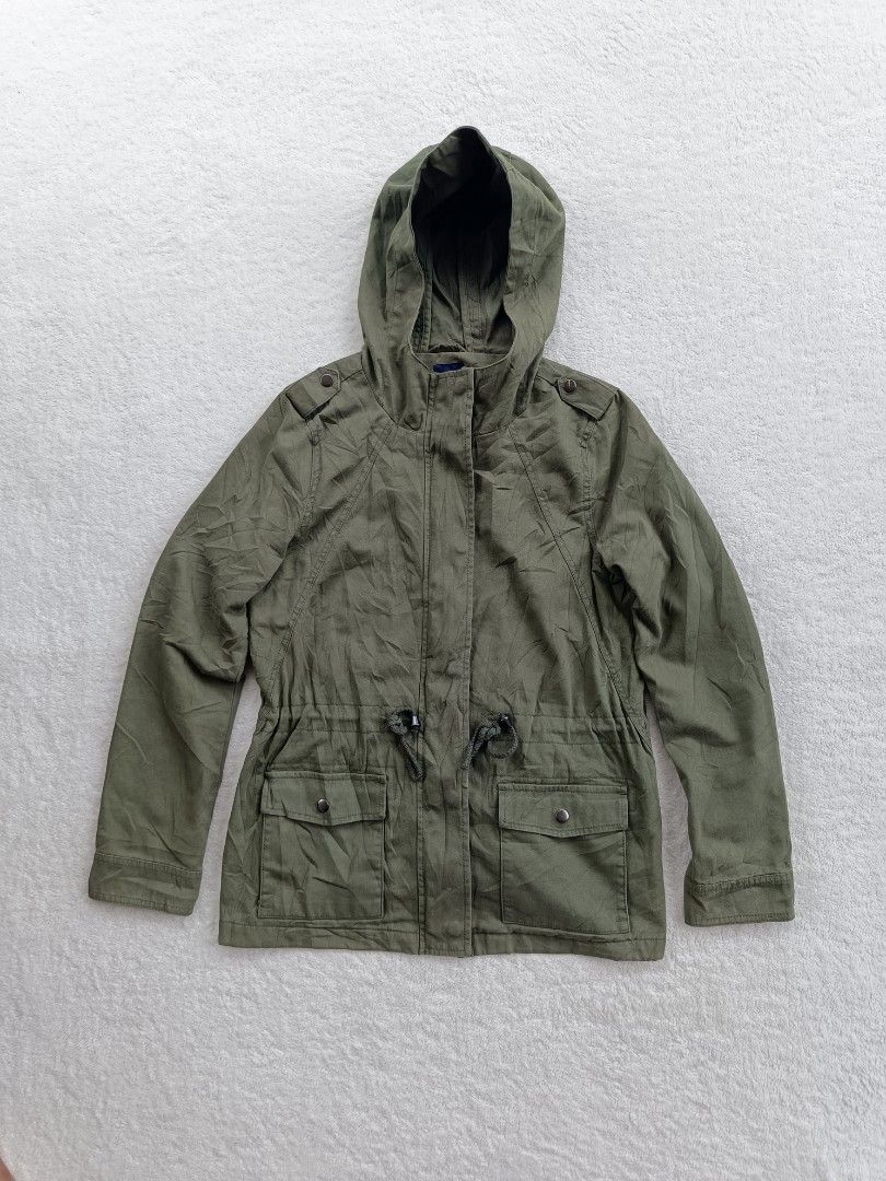 [A13] Gap Hooded Utility Jacket, Women's Fashion, Coats, Jackets and ...