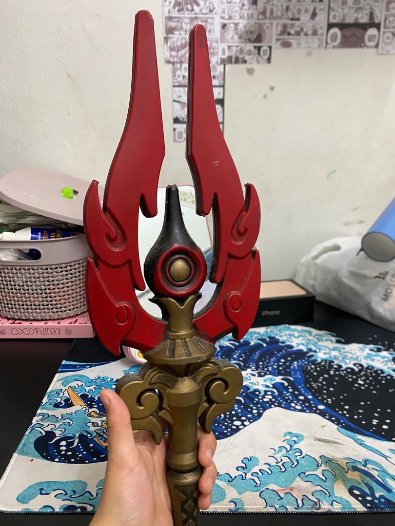 Genshin Impact Hutao Weapon / Staff of Homa, Hobbies & Toys ...