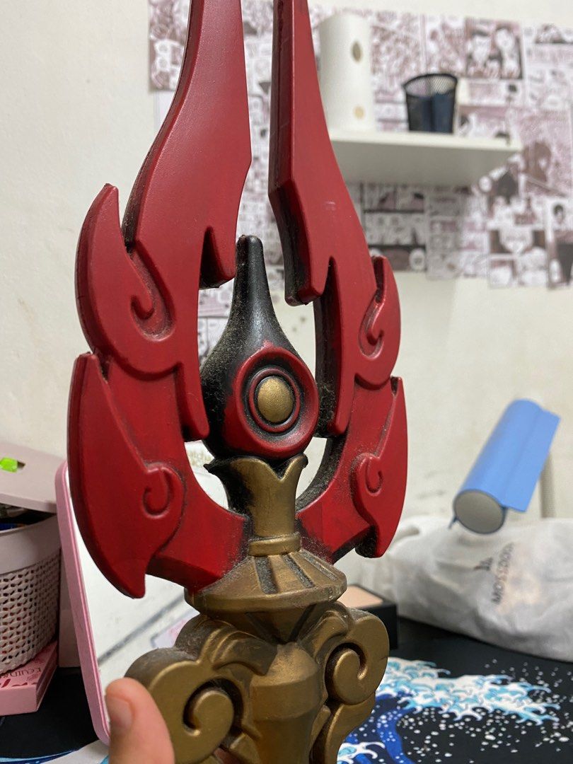 Genshin Impact Hutao Weapon / Staff of Homa, Hobbies & Toys ...