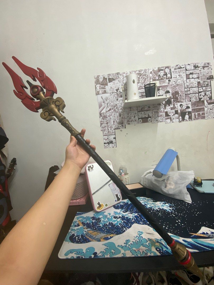Genshin Impact Hutao Weapon / Staff of Homa, Hobbies & Toys ...