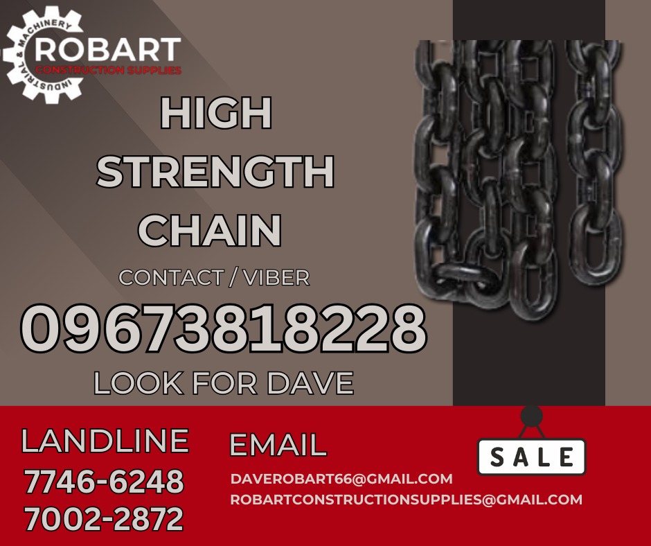 GRADE 80 HIGH STRENGTH CHAIN, Commercial & Industrial, Industrial ...