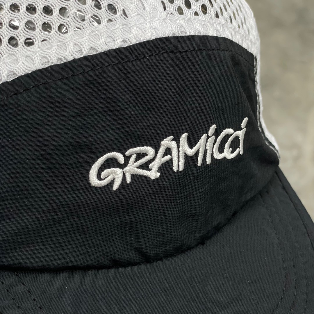 Gramicci 5 Panel Mesh Strapback Cap Black White not 6 panel camp dad ...