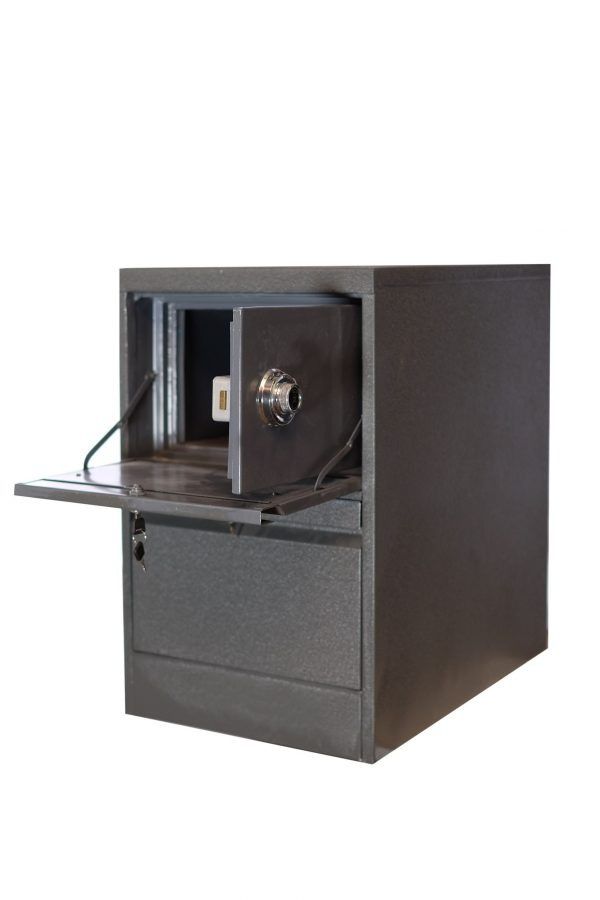 HEAVY DUTY VERTICAL FILING CABINET WITH SAFE VAULT FIREPROOF, Furniture ...