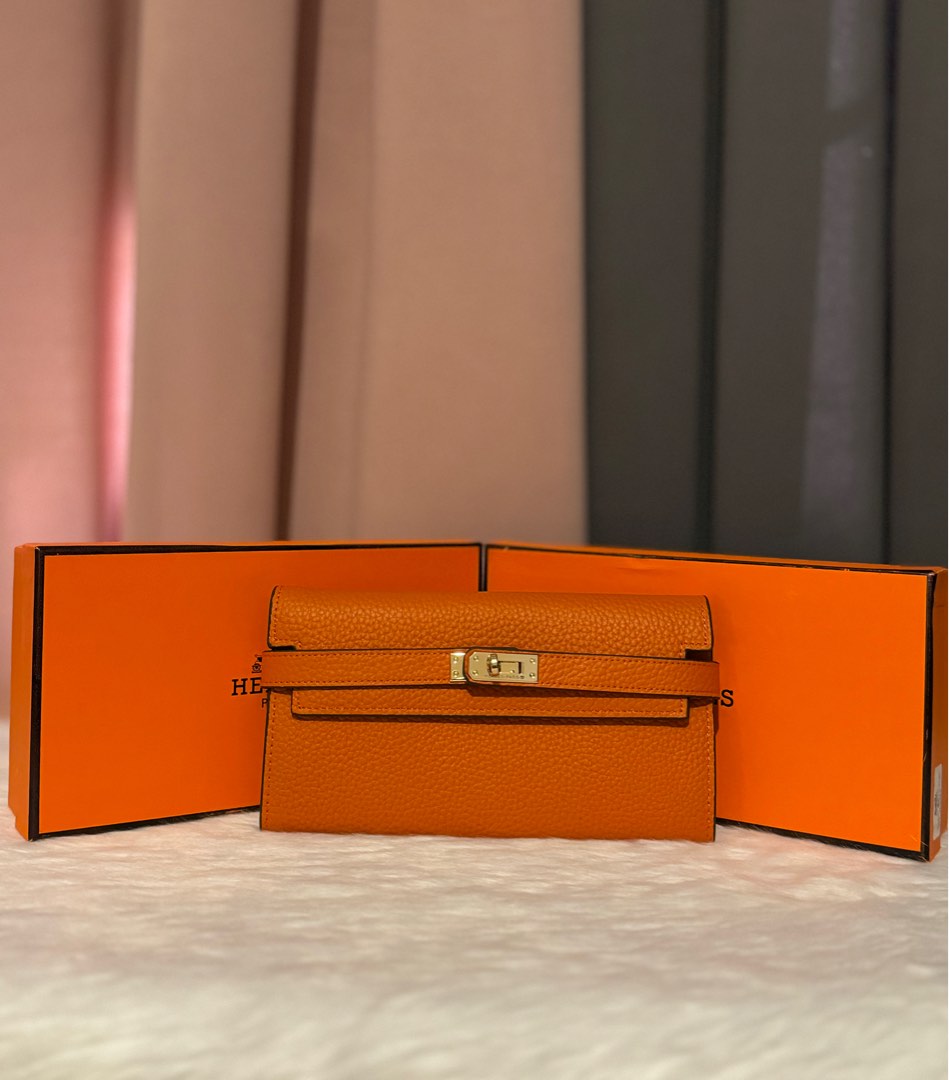 Hermes Kelly Long Wallet, Luxury, Bags & Wallets on Carousell