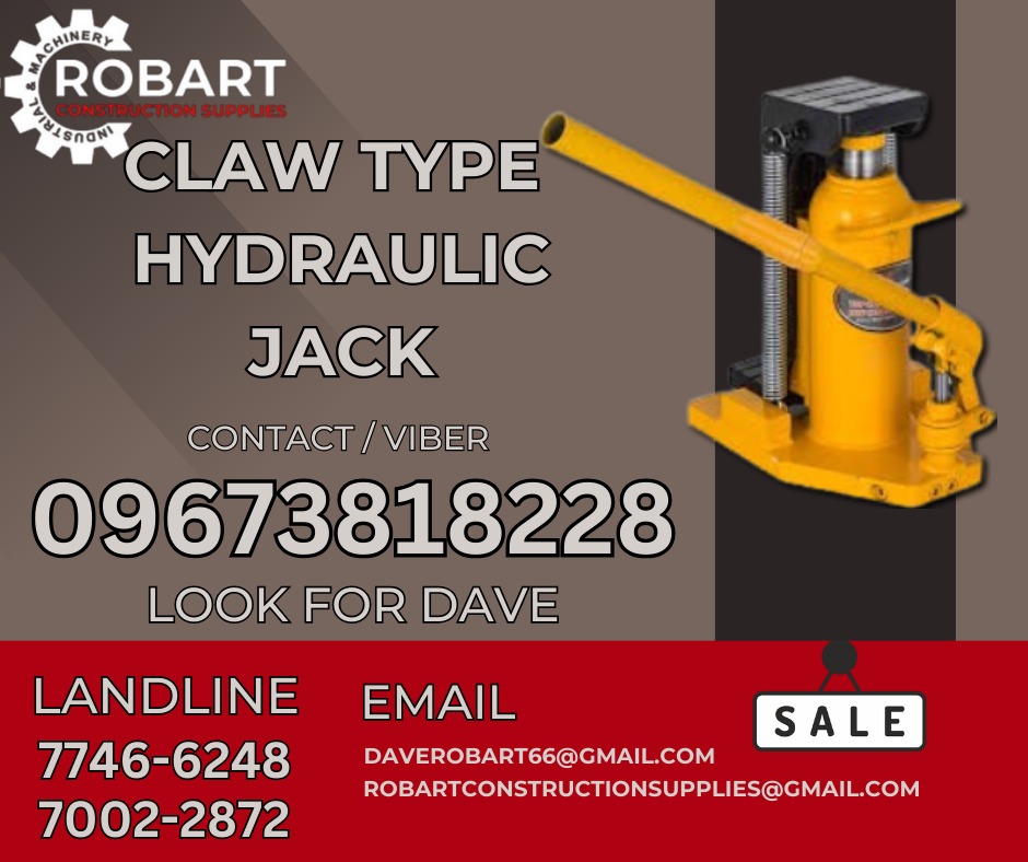 HYDRAULIC CLAW TYPE JACK, Commercial & Industrial, Industrial Equipment ...