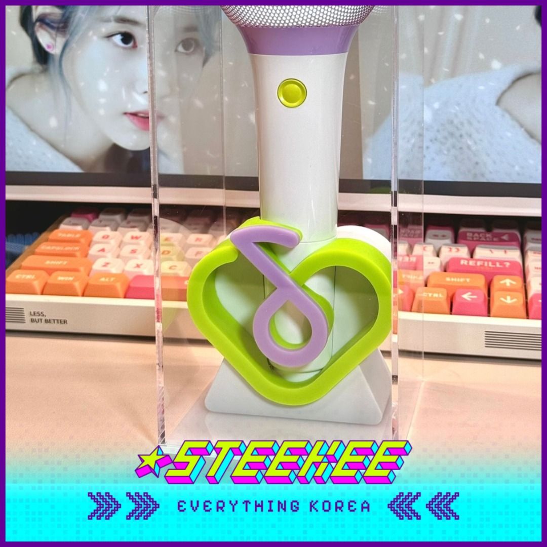 IU I-KE Ver3 Fan-made Light Stick Stand with Uaena Sign Logo by Steekee ...