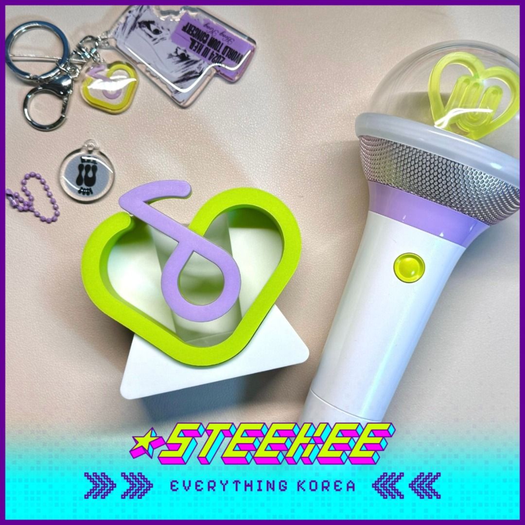 IU I-KE Ver3 Fan-made Light Stick Stand with Uaena Sign Logo by Steekee ...