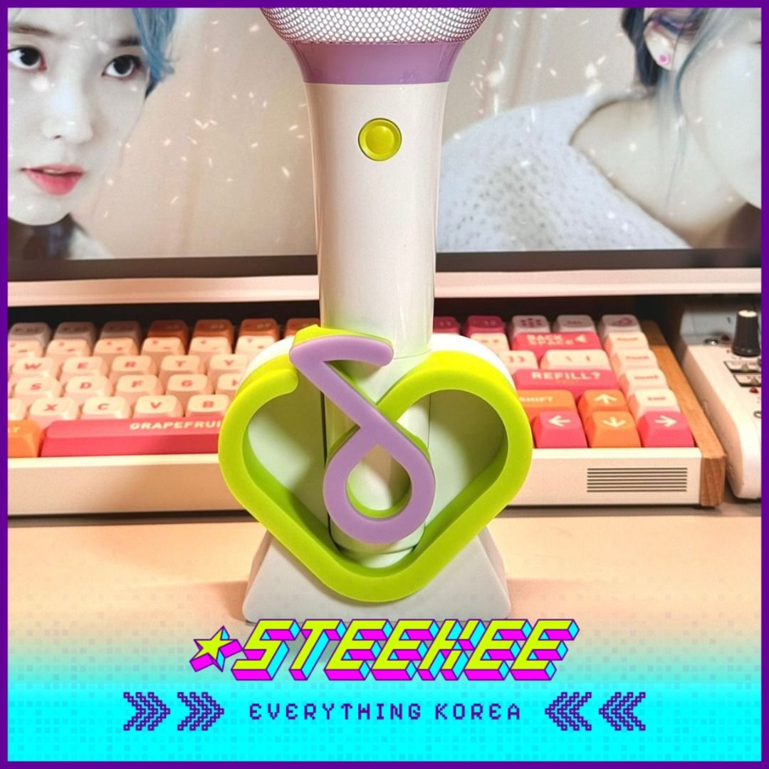 IU I-KE Ver3 Fan-made Light Stick Stand with Uaena Sign Logo by Steekee ...