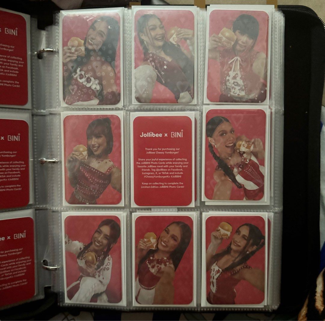 JOLLIBEE X BINI JOLLIBINI 16/16 COMPLETE OFFICIAL PHOTOCARDS. NO GROUP ...