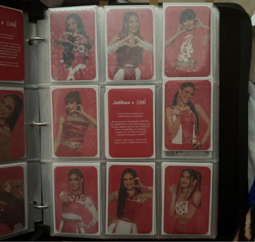 JOLLIBEE X BINI JOLLIBINI 16/16 COMPLETE OFFICIAL PHOTOCARDS. NO GROUP ...