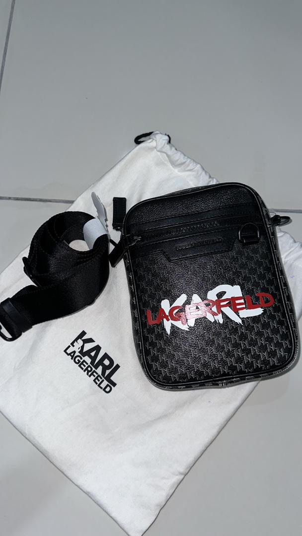 Karl Lagerfield Crossbody Bag, Men's Fashion, Bags, Sling Bags on Carousell