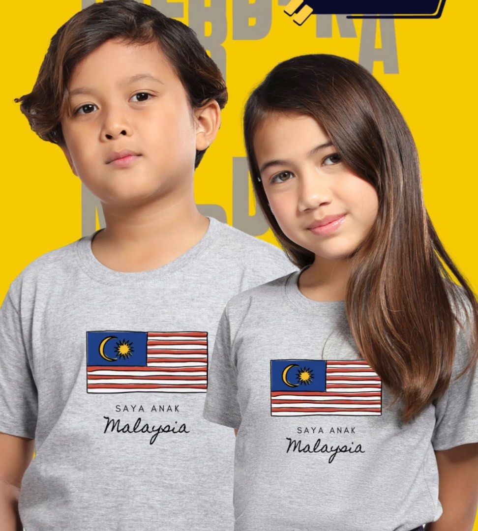 Merdeka Kids T-shirt Boy Girl Unisex : Saya Anak Malaysia, Babies ...