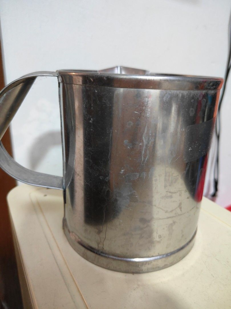 Metallogy 1.5 Litre Stainless Steel Mug/Cawan Besi, Furniture & Home ...