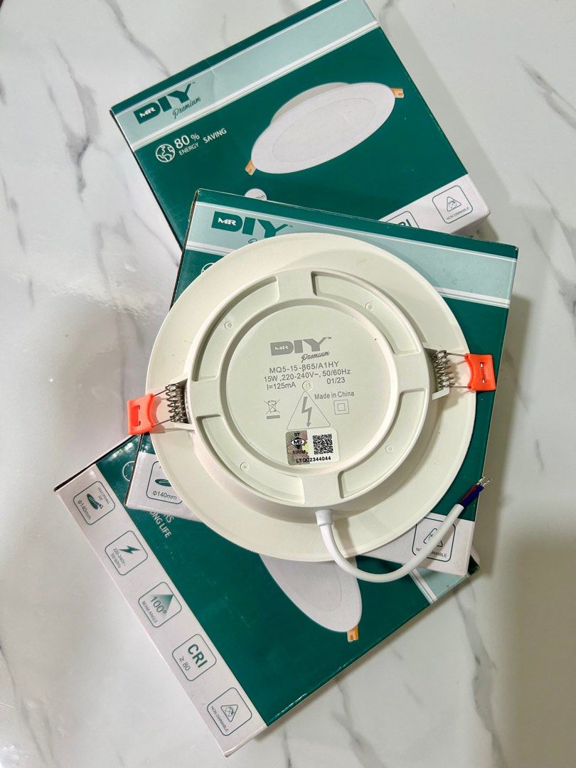 MR DIY LED DOWNLIGHT | LAMPU LED, Furniture & Home Living, Lighting ...