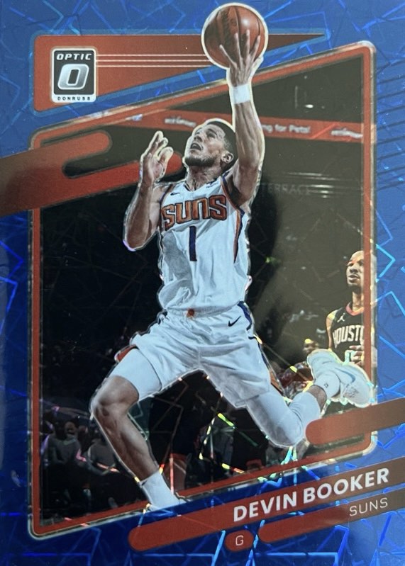 NBA CARDS | Devin Booker | Optic '22 [Blue], Hobbies & Toys, Toys ...