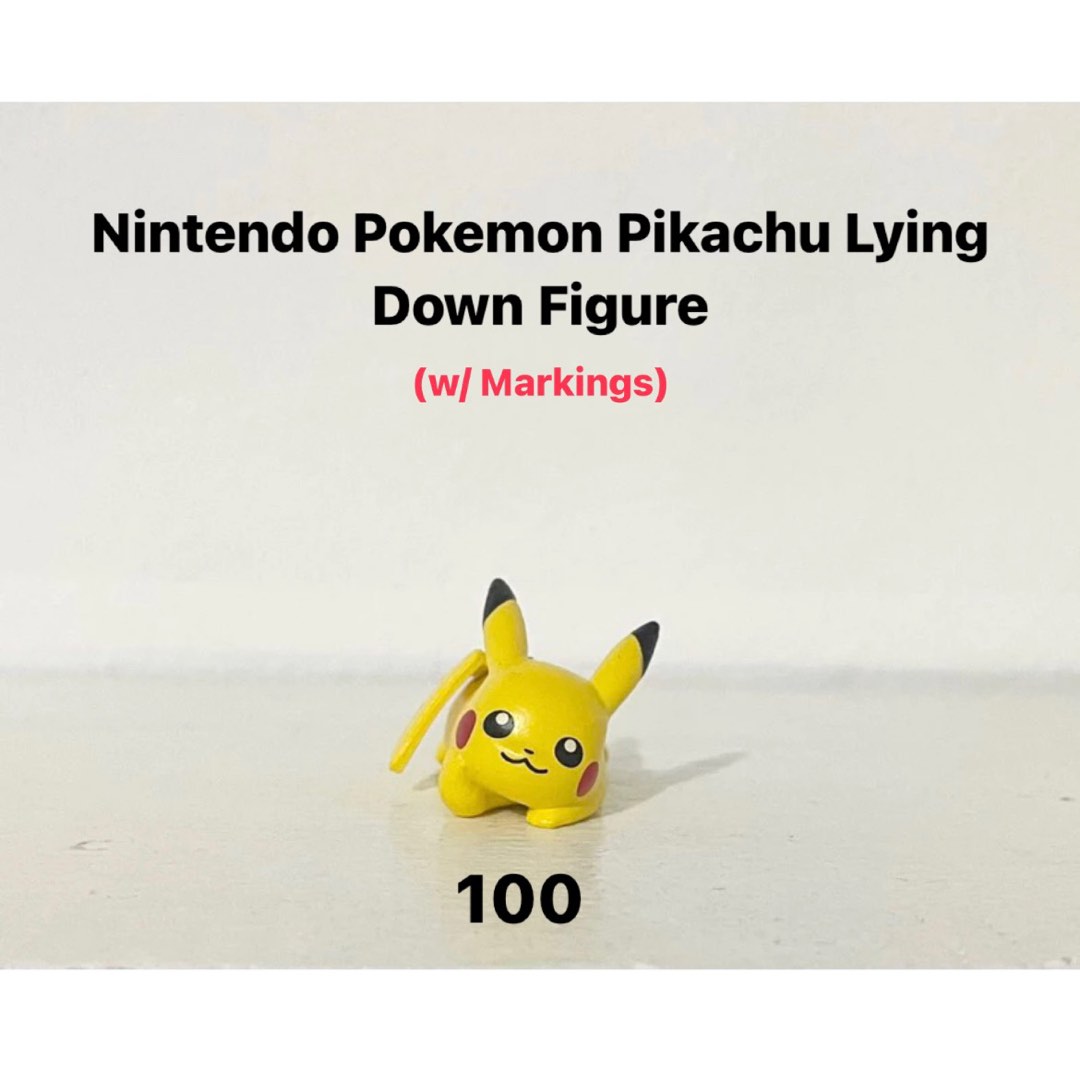 Nintendo Pokemon Pikachu Lying Down Figure, Hobbies & Toys, Toys ...