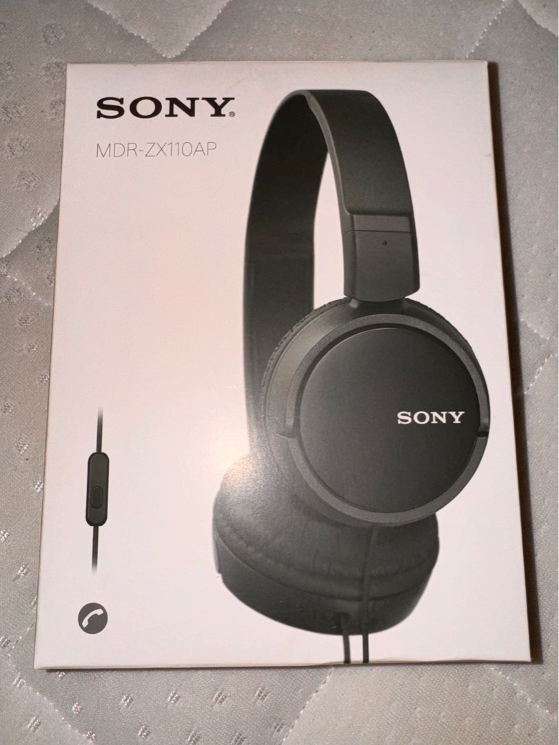 ORIGINAL SONY MDR- ZX110AP, Audio, Headphones & Headsets on Carousell