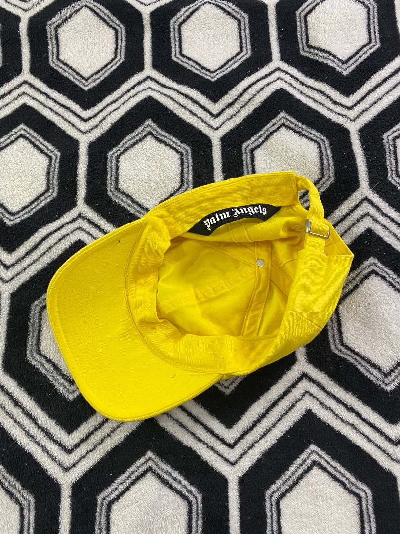 PALM ANGELS YELLOW CAP, Men's Fashion, Watches & Accessories, Caps ...