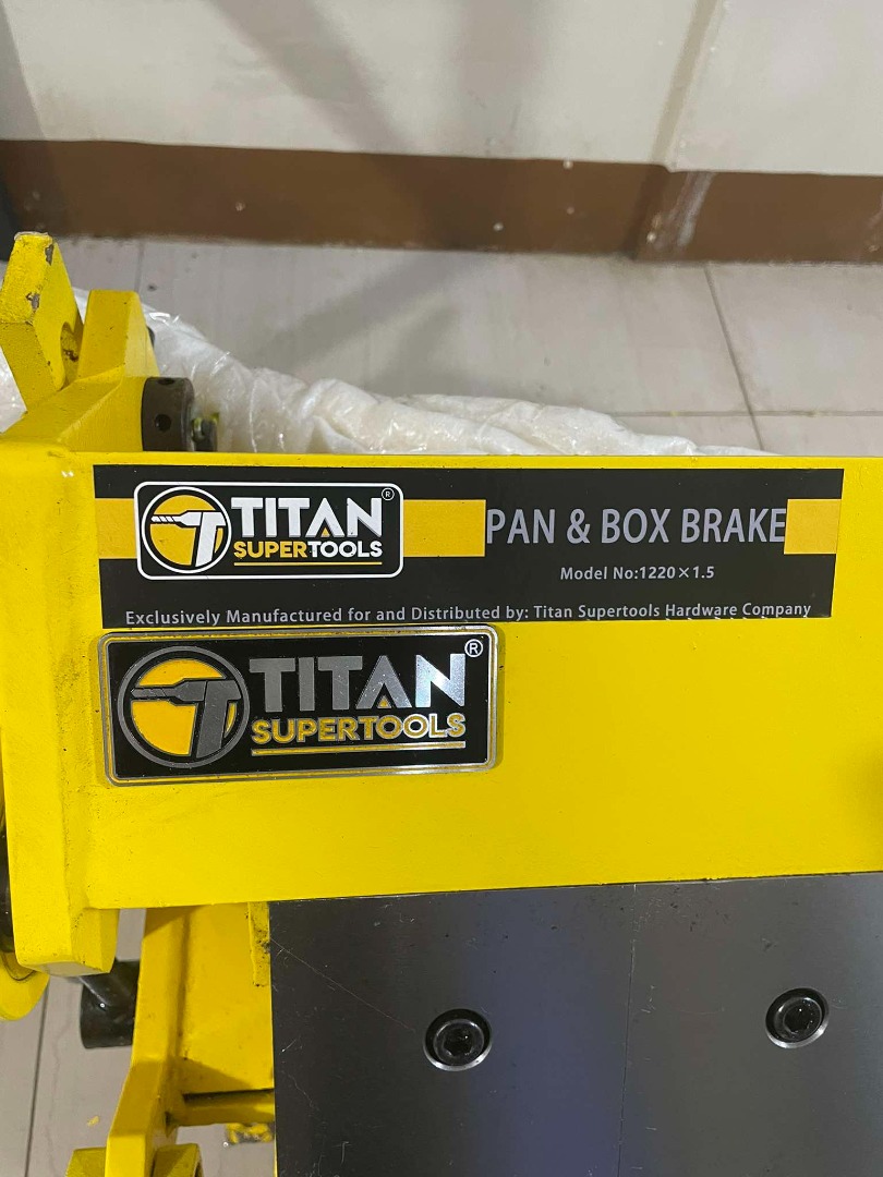 Pan and Box Brake Bender / Sheet Metal Bender, Commercial & Industrial ...