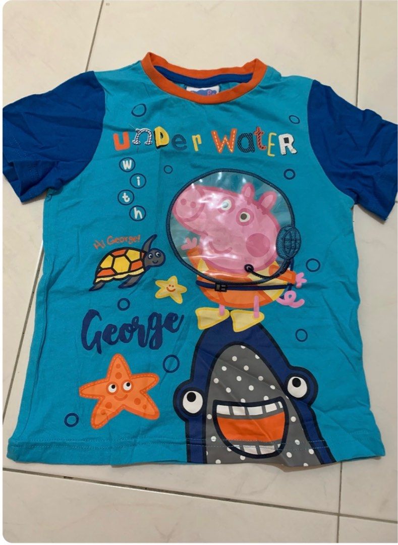 UK Peppa Pig George T-shirt (Size 4-5), Babies & Kids, Babies & Kids ...