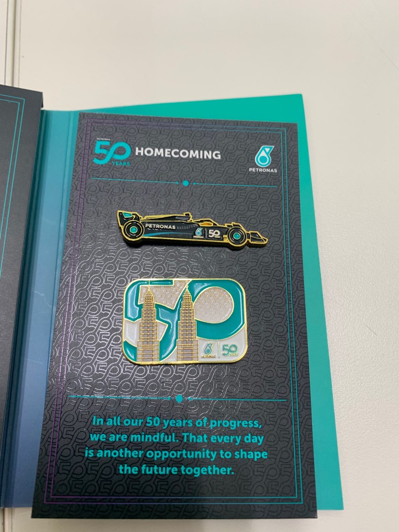 PETRONAS 50 Anniversary F1 Pins, Hobbies & Toys, Collectibles ...