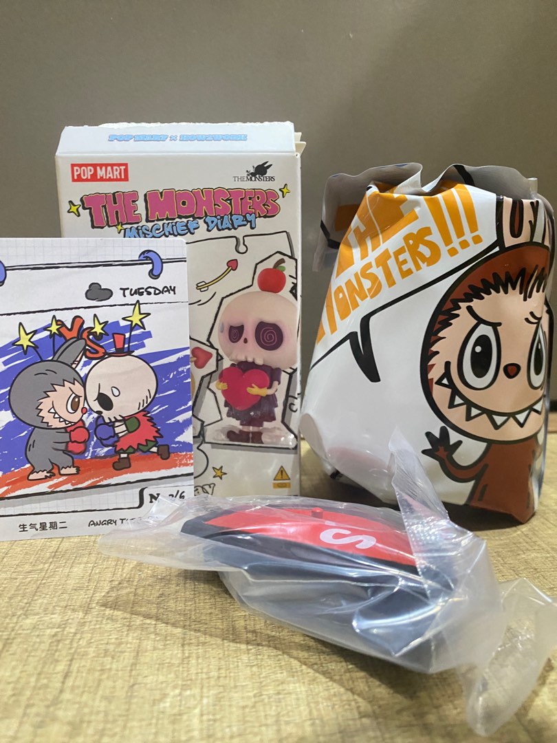 Popmart LABUBU the monsters ANGRY TUESDAY, Hobbies & Toys, Toys & Games ...