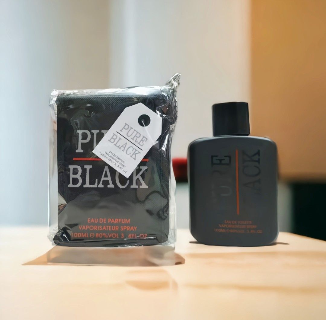 Pure Black Perfume For Men EDT 100ML perfume for men, Beauty & Personal ...