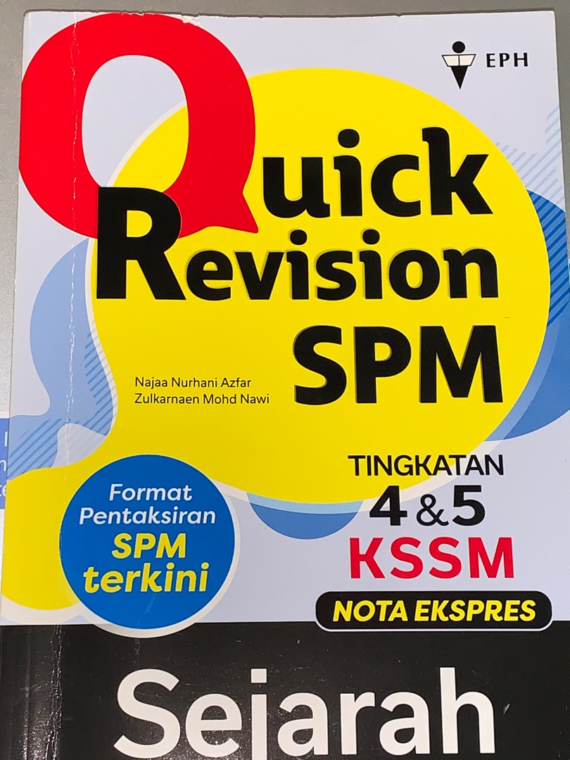 QUICK REVISION SPM: SEJARAH tingkatan 4&5, Hobbies & Toys, Books & Magazines, Textbooks on Carousell