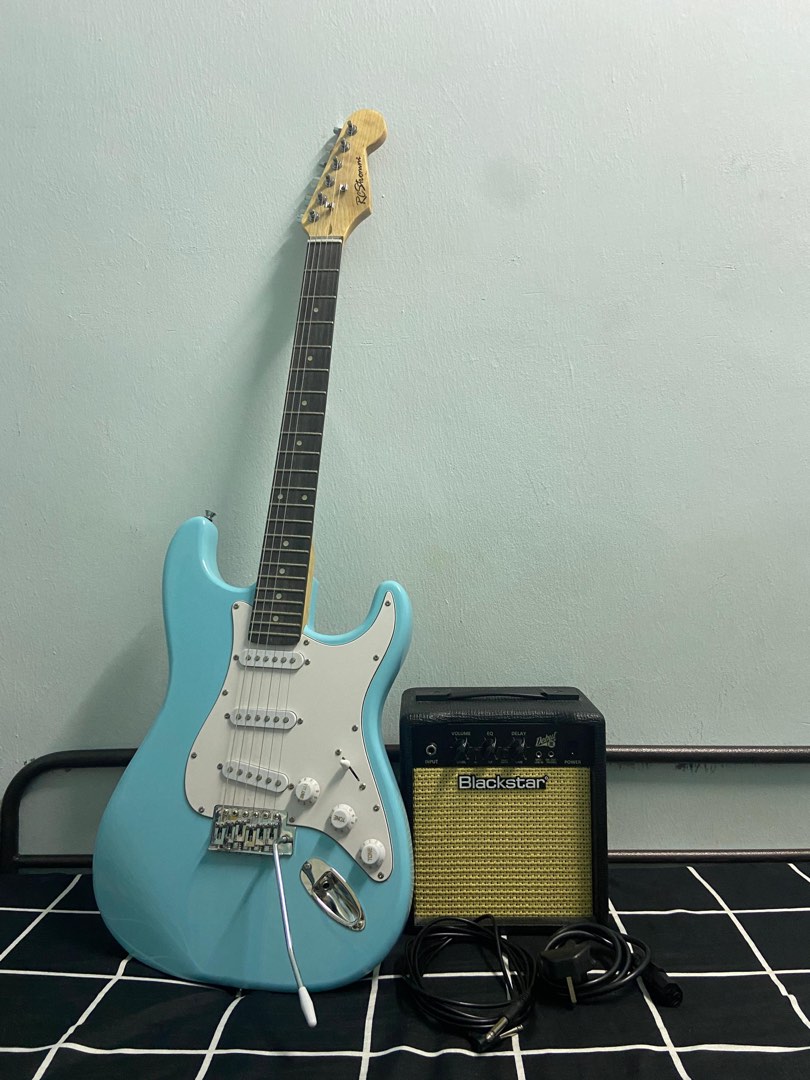 RC Stromm Electric Guitar & Blackstar Speaker, Hobbies & Toys, Music ...