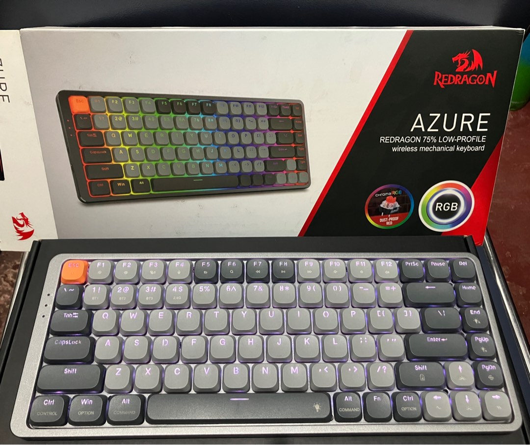 Redragon K652 Azure Mechanical Keyboard, Computers & Tech, Parts ...