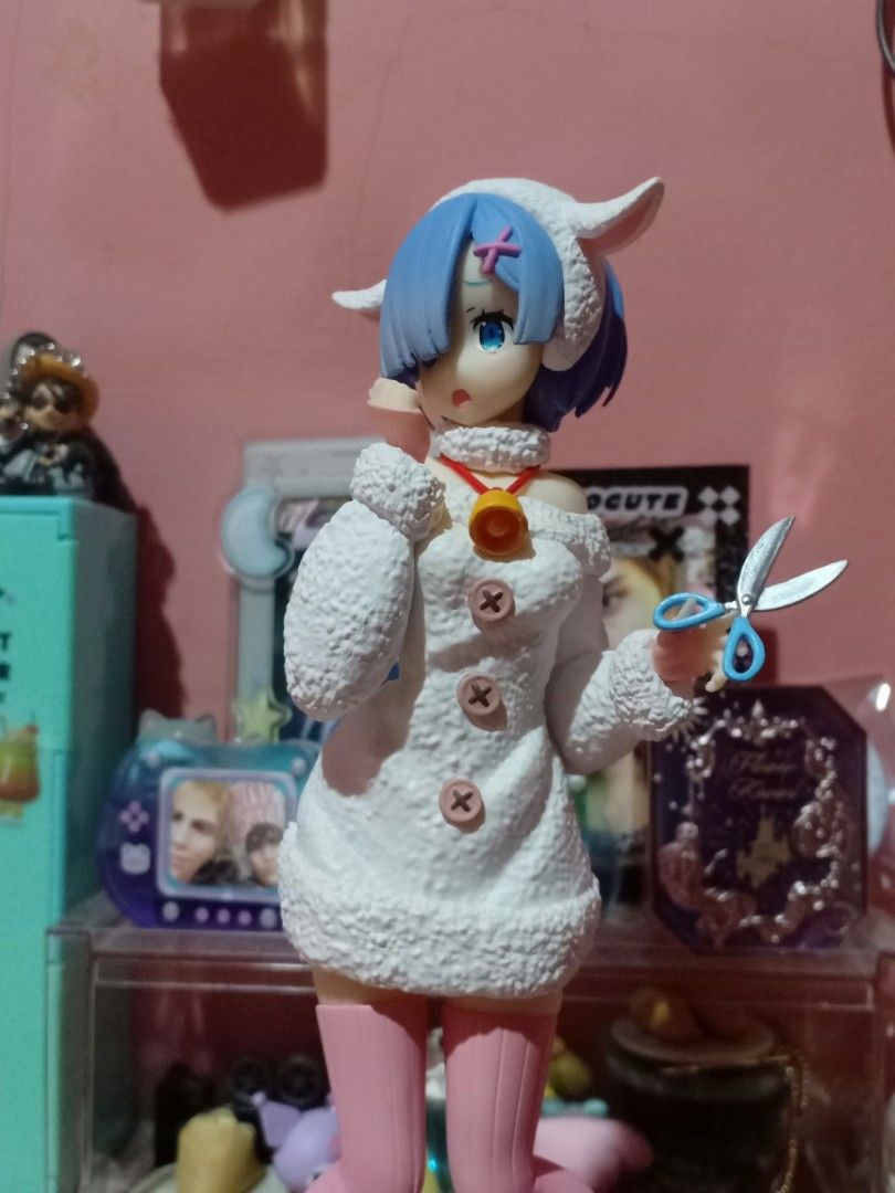 Re:zero Rem sheep figure anime official, Hobbies & Toys, Collectibles ...