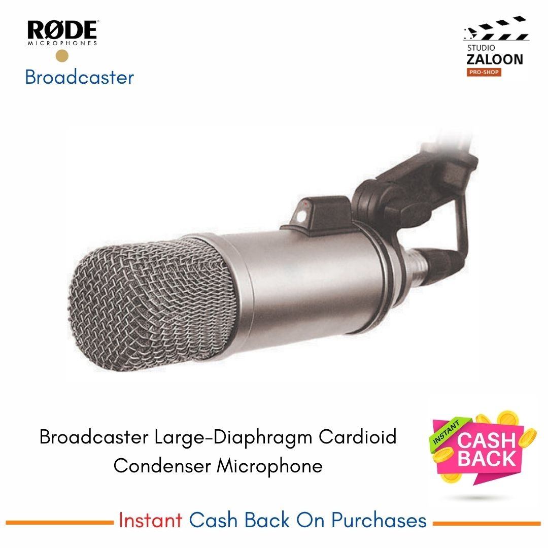 Rode Broadcaster Cardioid Condenser Microphone [ BROADCASTER ...