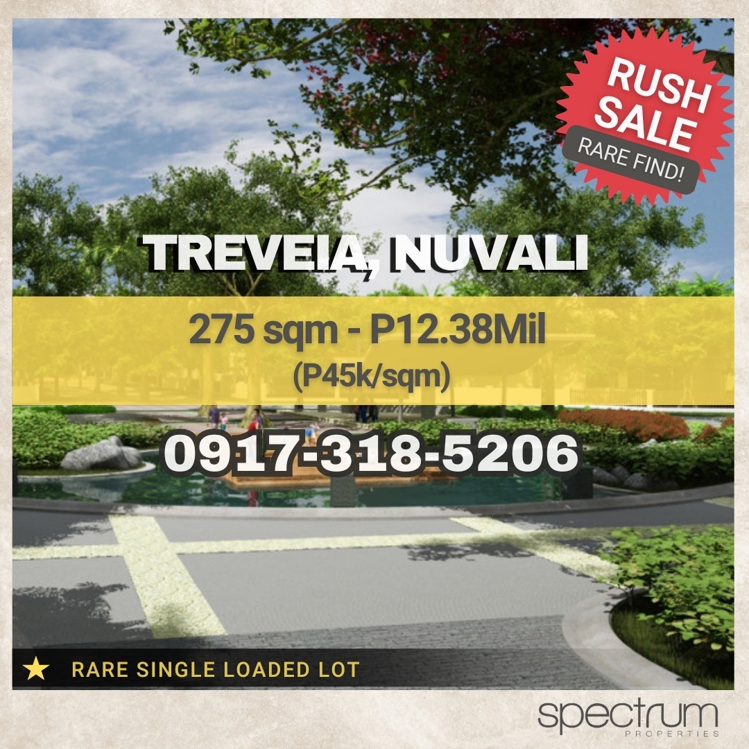 Rush Sale! Rare Single Loaded Lot Treveia, Nuvali, Property, For Sale ...