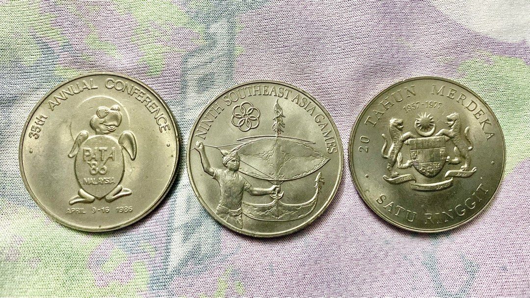 Satu Ringgit Coin Special (PATA,20TahunMerdeka,9thSouthEastAsia ...